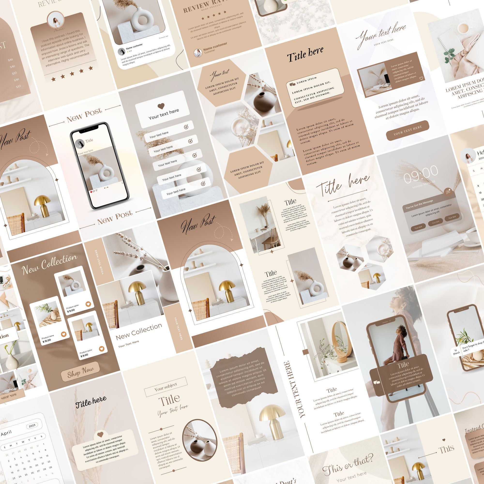 400 Instagram Templates Canva, Instagram Templates for Business ...