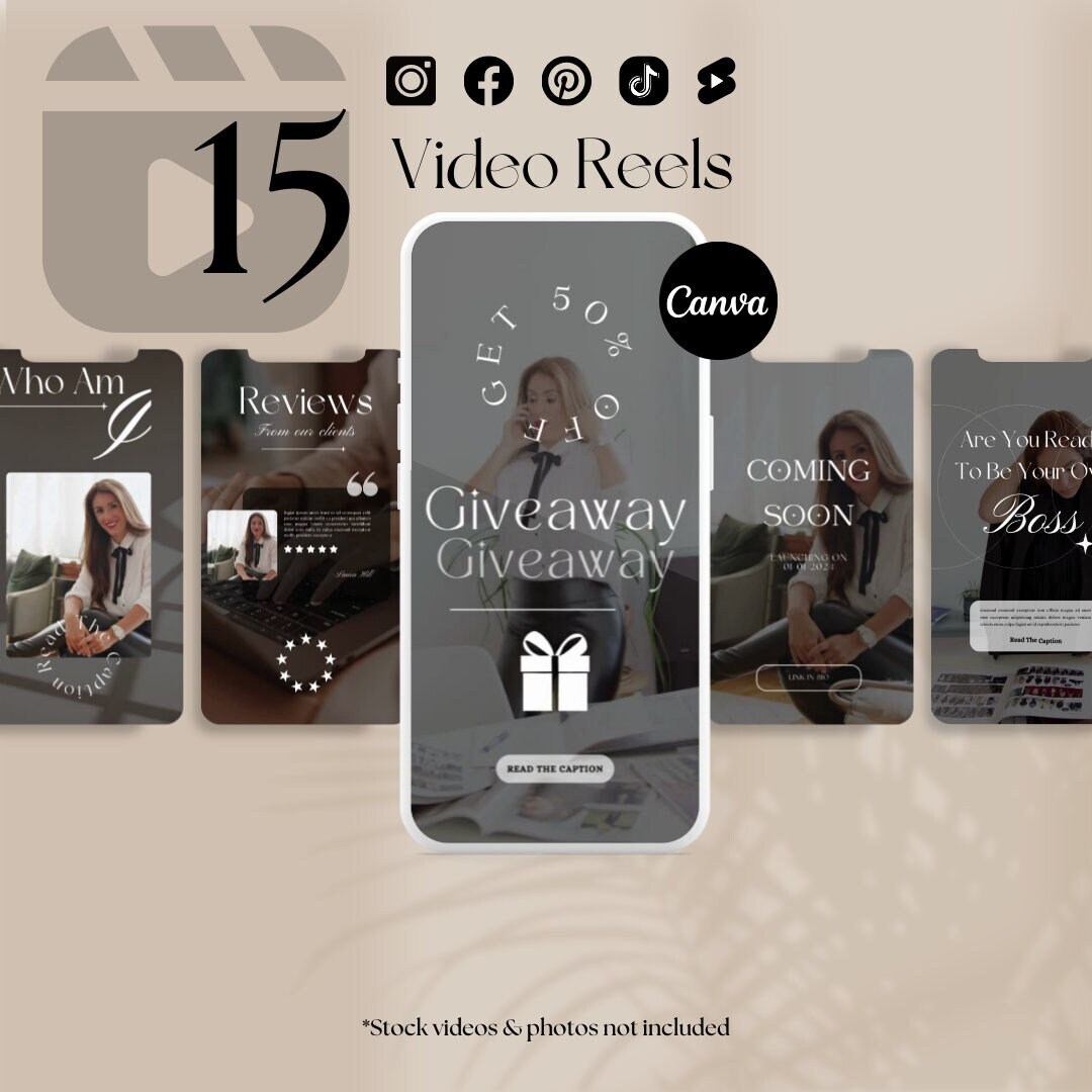 Instagram Reels Video Templates, Instagram Reels Templates, Coaching ...