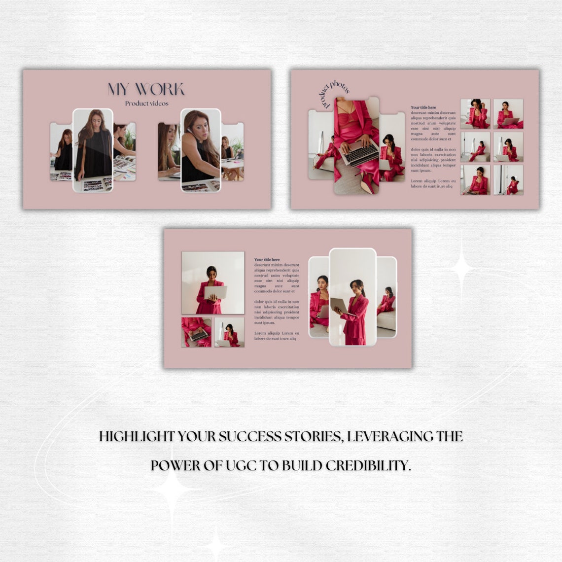 UGC Portfolio Template, UGC Canva Template, UGC Website Template ...