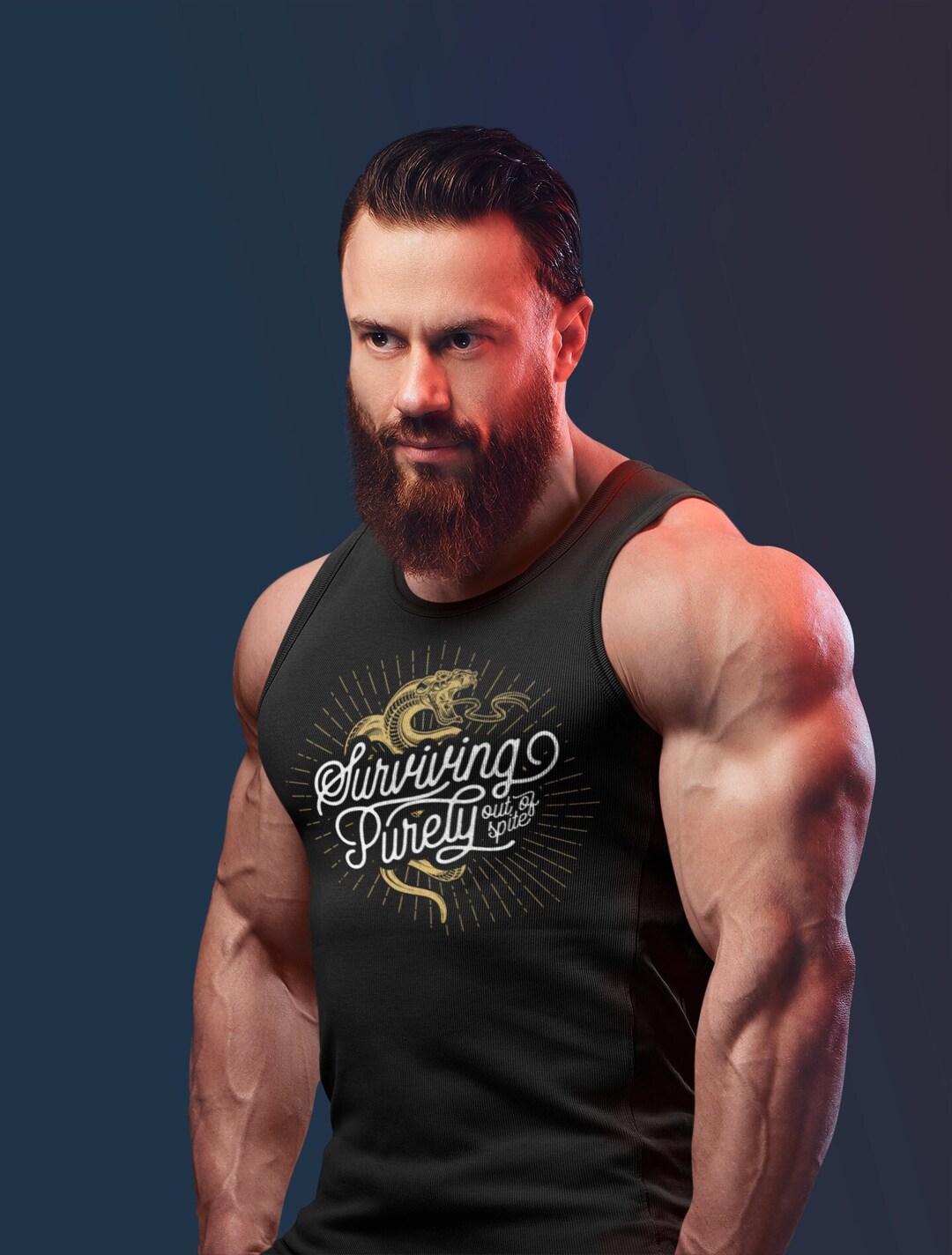 Spiteful Resilience: Surviving Purely Out of Spite | Men's Tank Top - Etsy