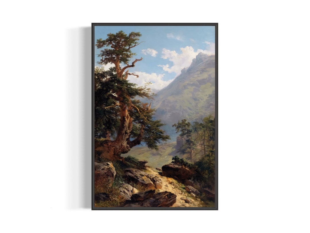 Vintage Mountain Landscape (1871) | Digital Download | Printable Wall ...