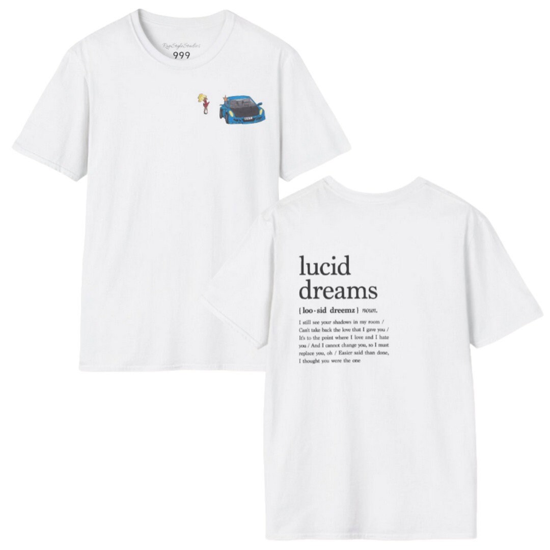 Lucid Dreams Tee Juice WRLD Tshirt, Back Graphic, Rapper, Streetwear ...