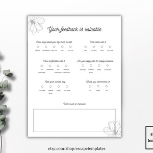 Airbnb Guest Feedback Form Template Editable in Canva, Customizable ...
