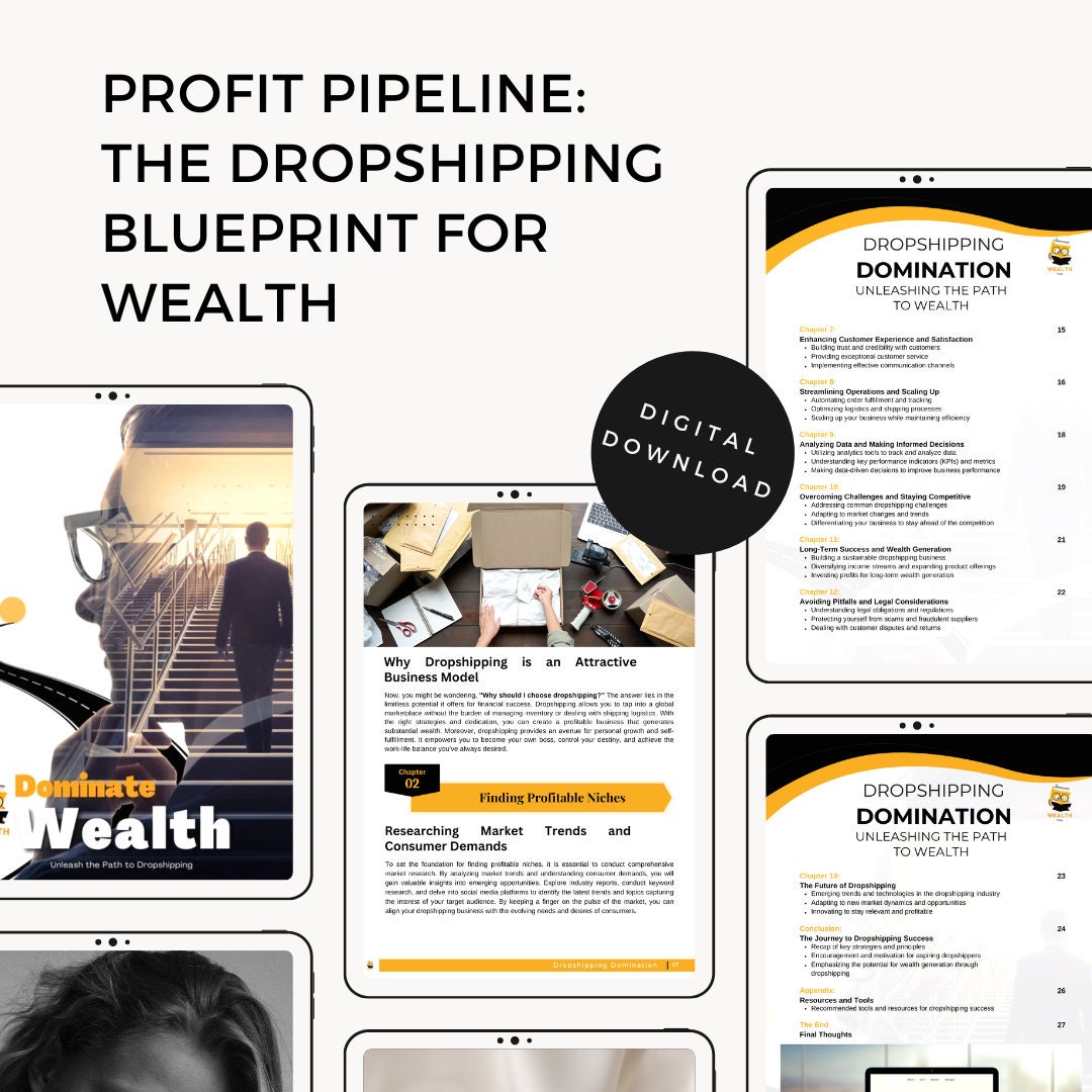 Profit Pipeline: the Dropshipping Blueprint for Wealth, Dropshipping ...
