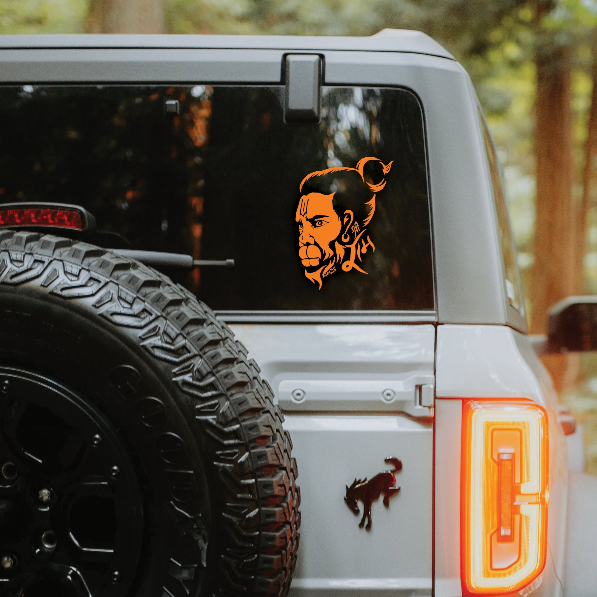 Shree Ram, Hanuman Hindu God Vinyl Sticker for Car, Bike and ...