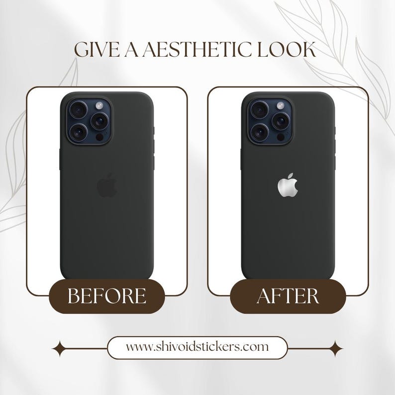 Apple Logo Sticker for Mobile, Phone (compatible for All Androids ...