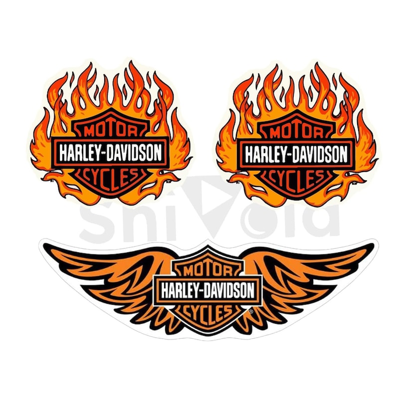 Harley Davidson Motorcycles Sticker for Helmet and Accessories Vinyl - Etsy