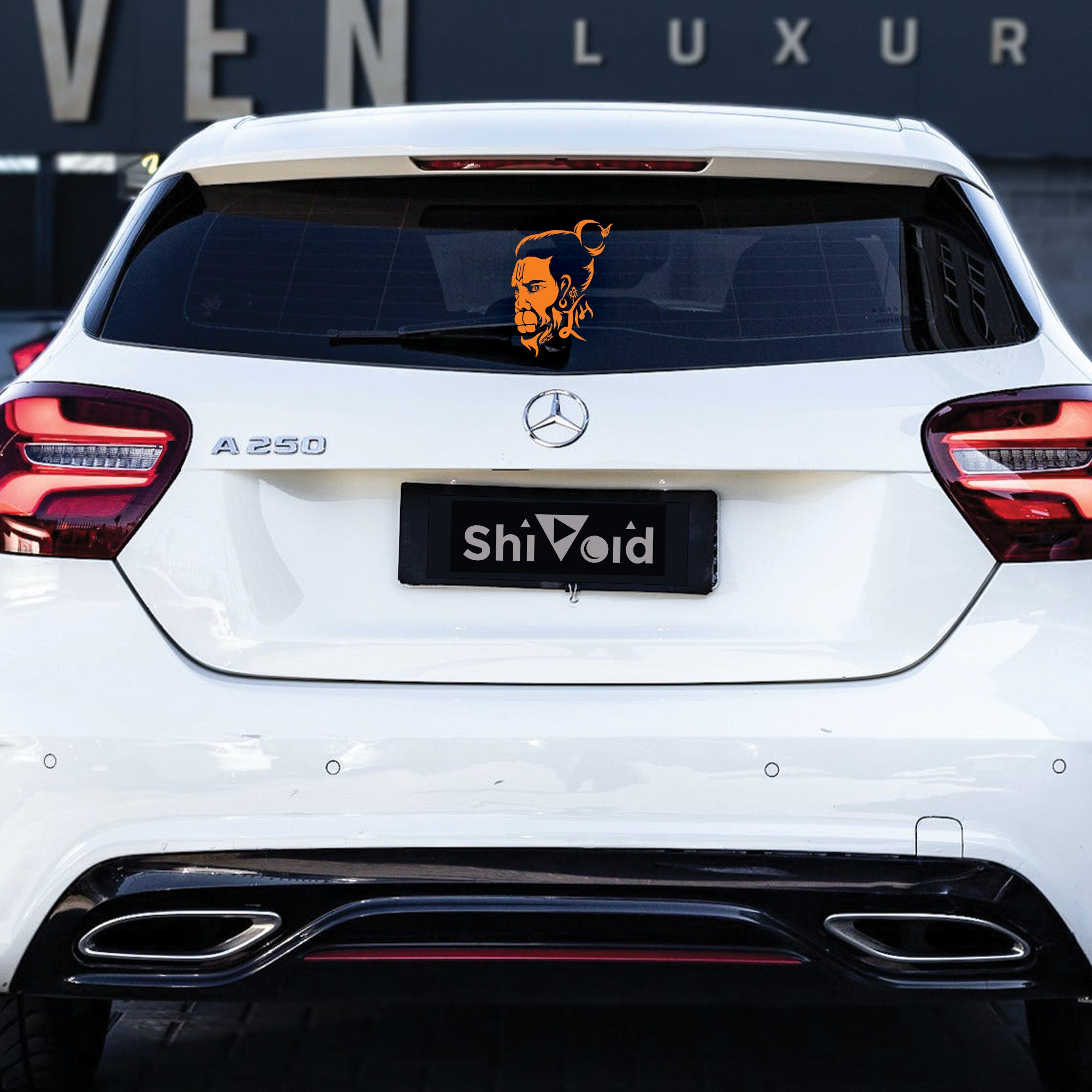 Shree Ram, Hanuman Hindu God Vinyl Sticker for Car, Bike and ...