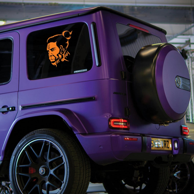 Shree Ram, Hanuman Hindu God Vinyl Sticker for Car, Bike and ...