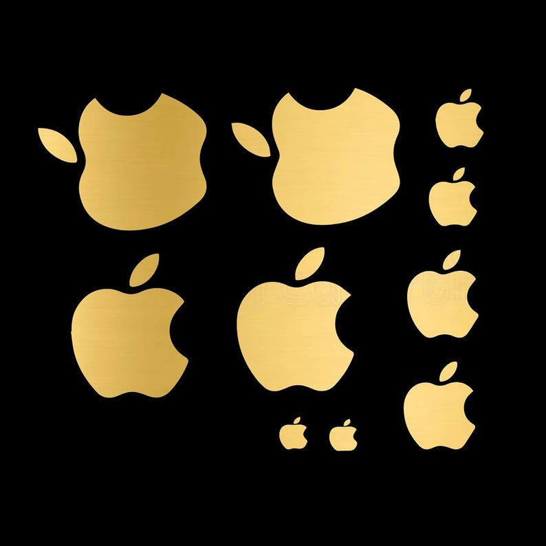 Apple Logo Sticker Combo Pack for Mobiles, Laptops, Desktops, Ipads ...