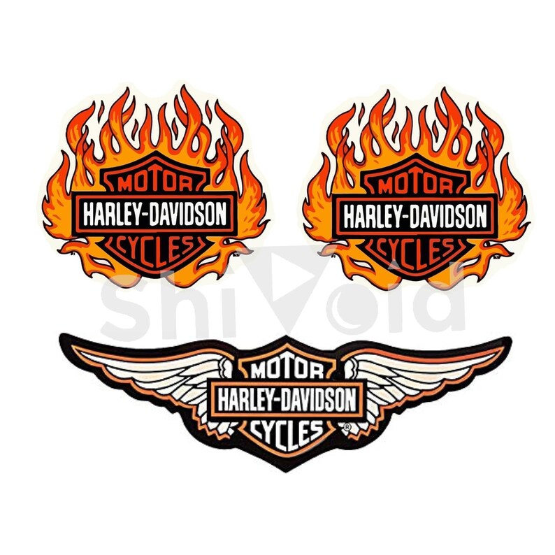 Harley Davidson Motorcycles Sticker for Helmet and Accessories Vinyl - Etsy