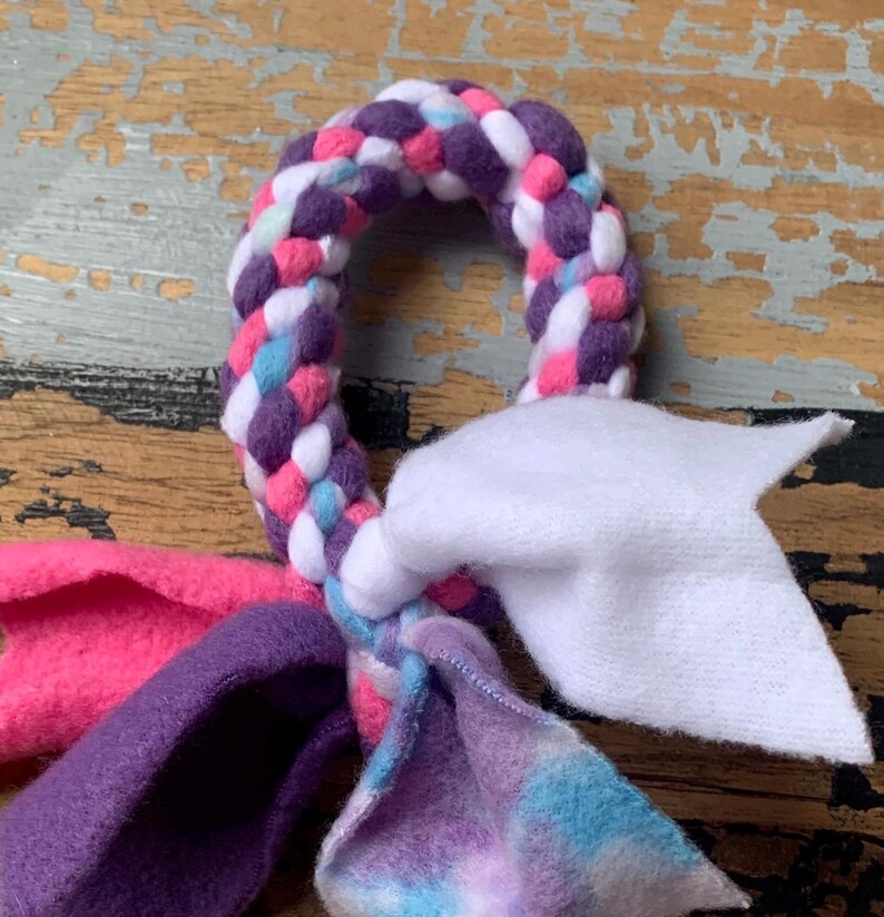 Set of 12 Handmade Fleece Tug Toys – Color Customizable Dog Party ...