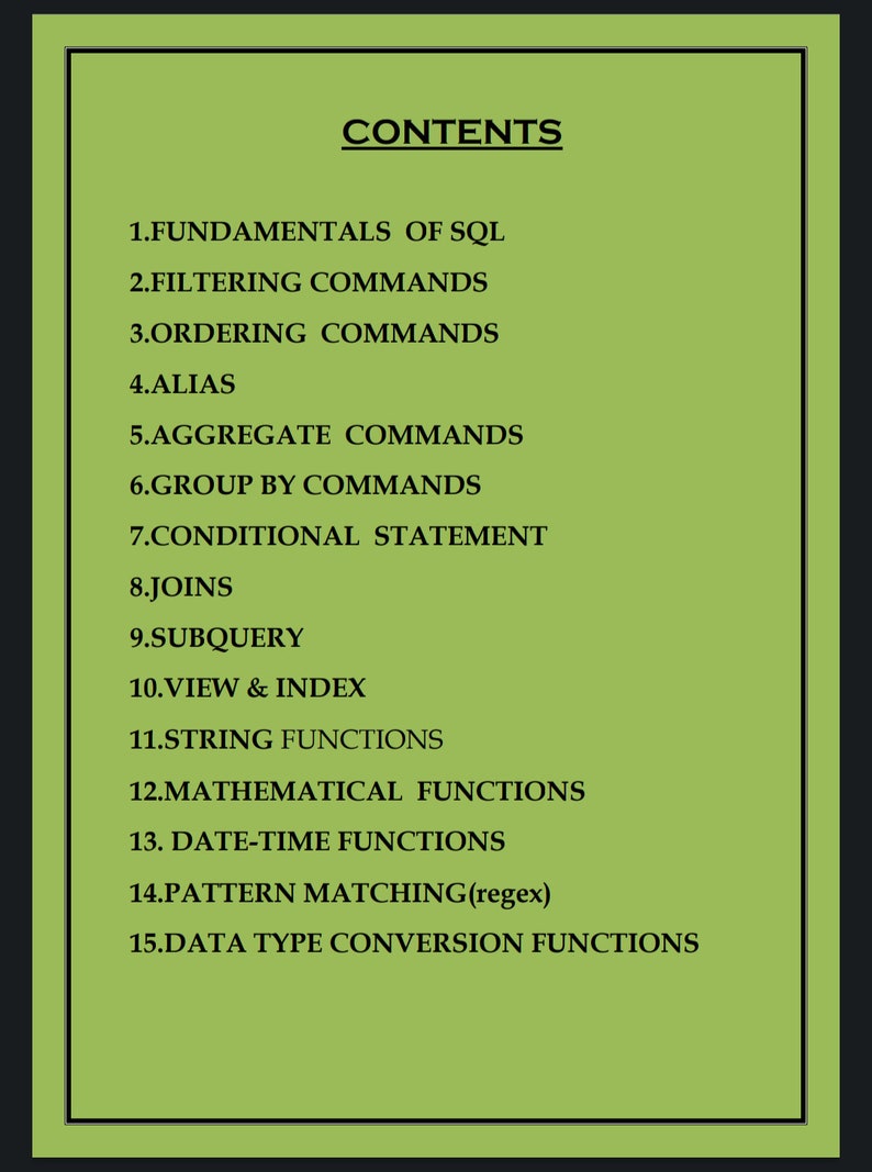 SQL Cheatsheet: Master SQL Commands Boost Your Database Skills With Our Comprehensive Guide ...