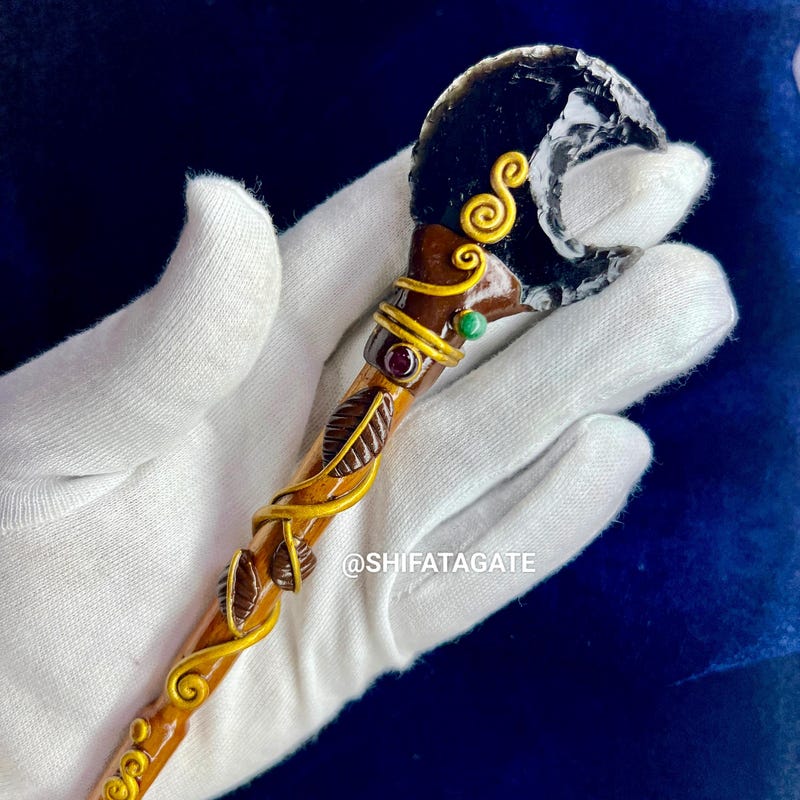 Obsidian Wand - Etsy
