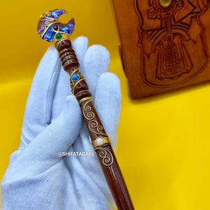 Handmade Aura Quartz Crystal Pen | Moon & Arrow Gemstone Writing Pen - Etsy