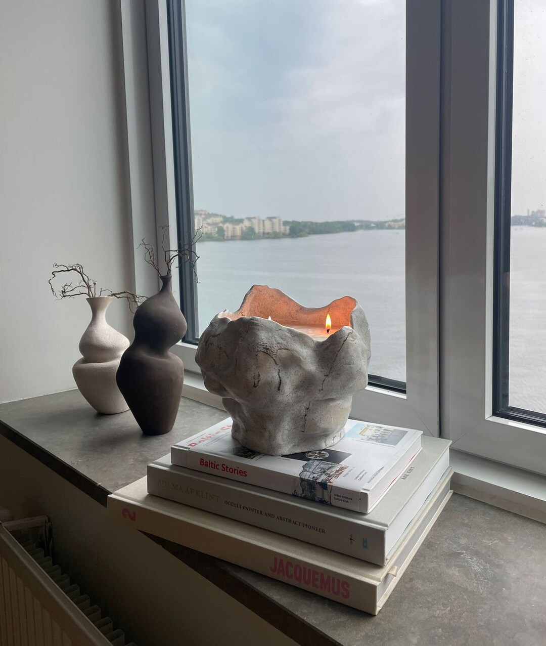 Handmade Ceramic Candle - Unique Sculptural Candle - Design Candle ...