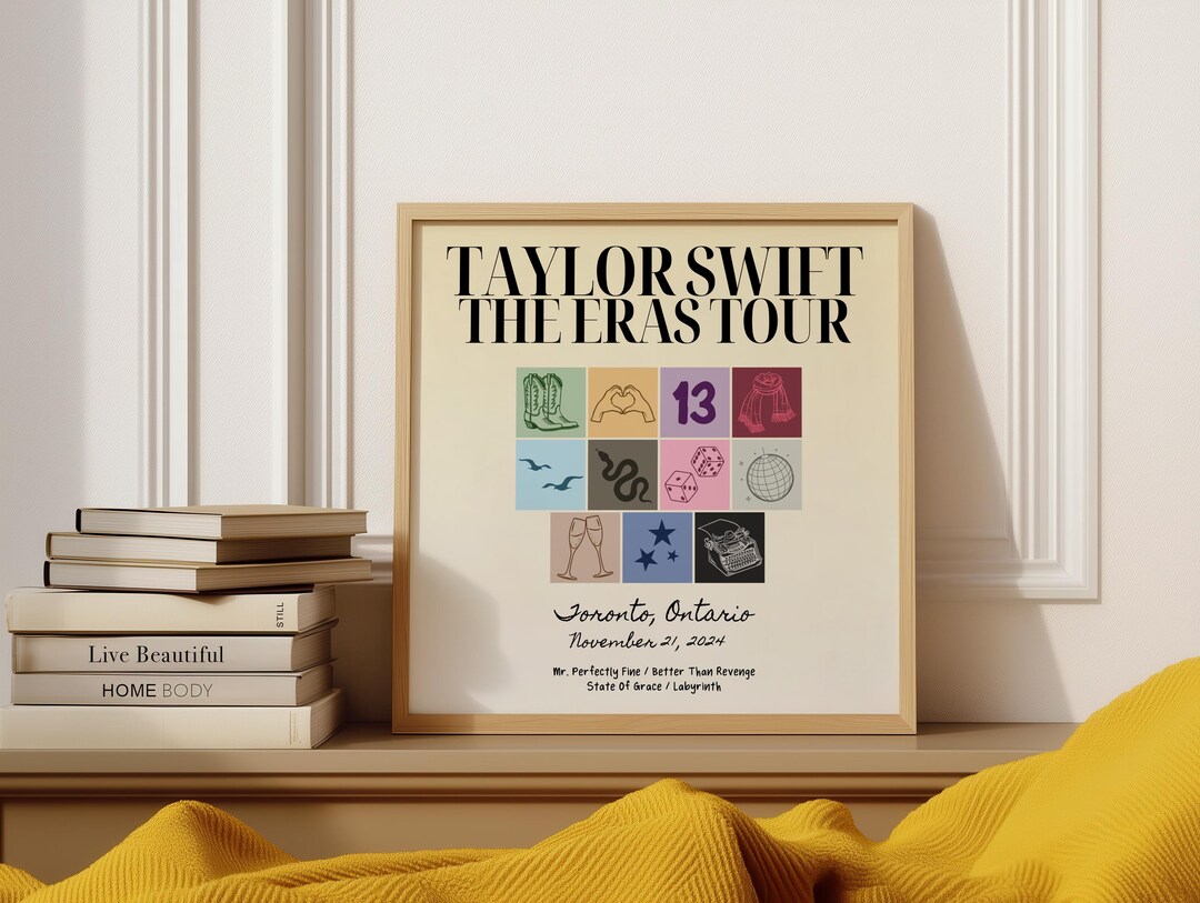 The Eras Tour Concert Memorabilia Poster, the Eras Tour Toronto Night 4 ...