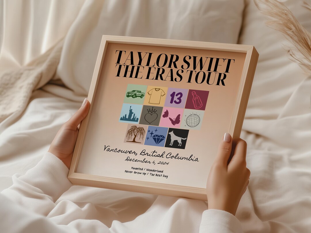 The Eras Tour Concert Memorabilia Poster, the Eras Tour Vancouver Night ...