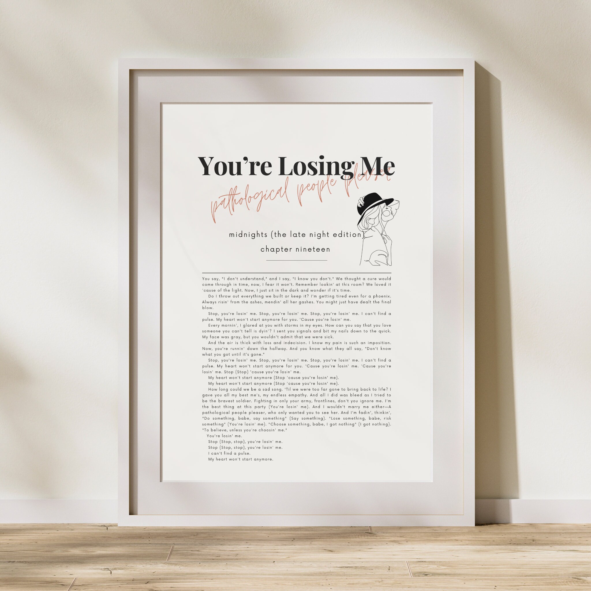 Youre Losing Me Taylor Swift Book Print, Youre Losing Me Taylor Wall ...