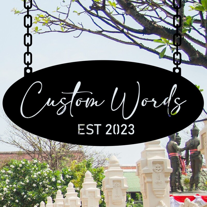 Metal Outdoor Words Custom - Etsy