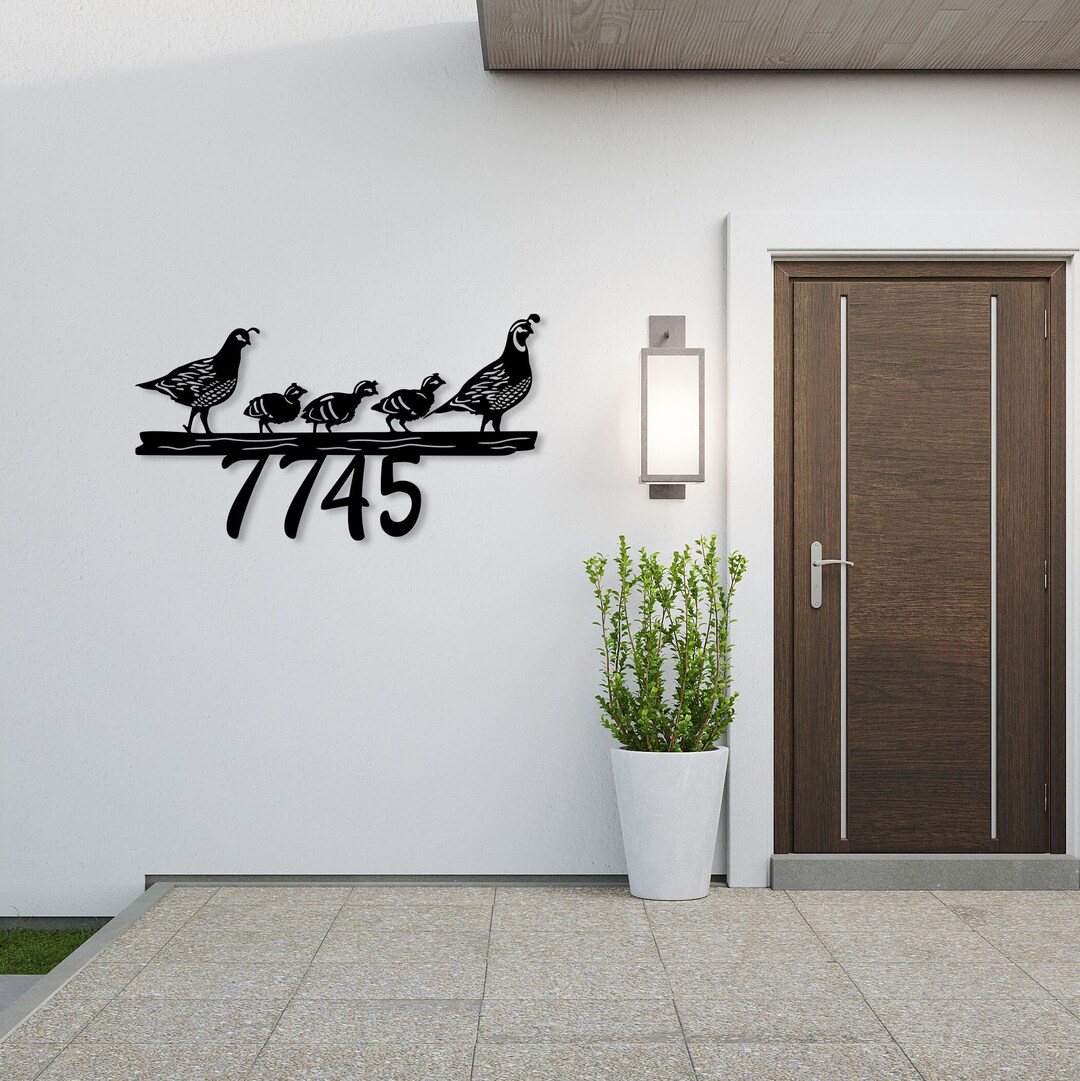 Custom Metal Partridge Family Address Sign, Personalized Address Number ...
