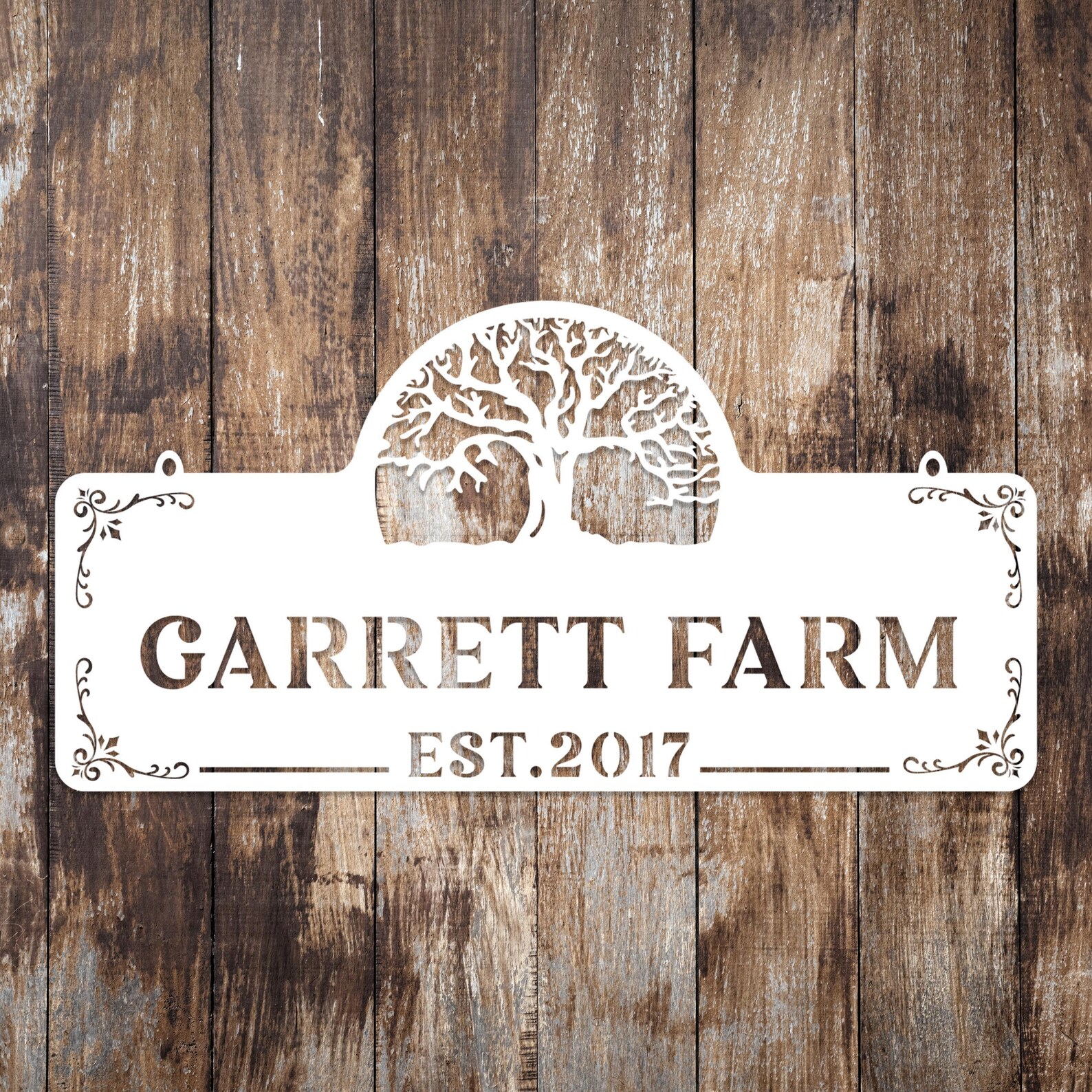 Custom Ranch Family Name Sign, Personalized Outdoor Sign, Classic ...