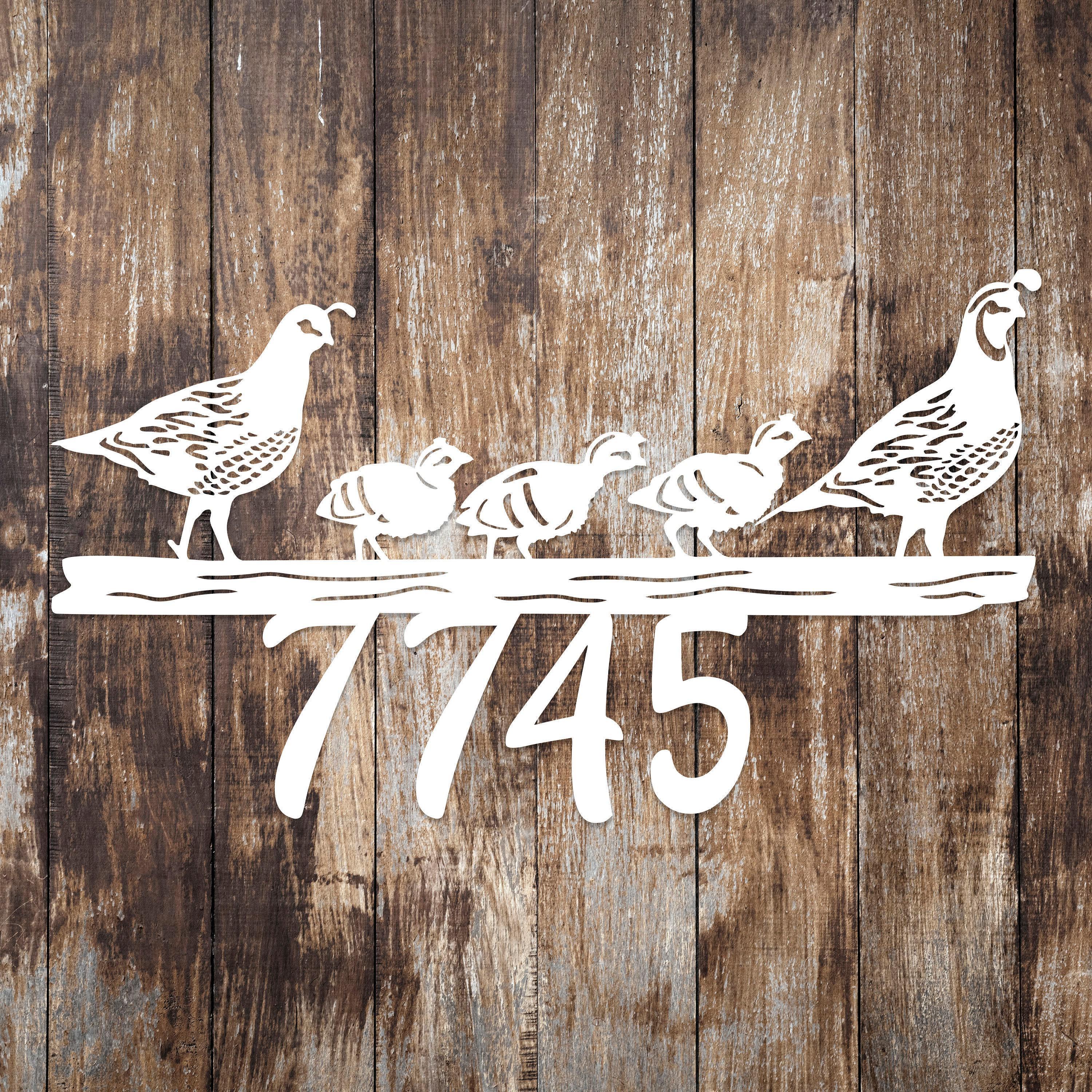 Custom Metal Partridge Family Address Sign, Personalized Address Number ...