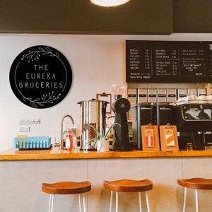 Custom Metal Business Logo Sign, Personalized Shop Logo Sign, 3D Laser ...