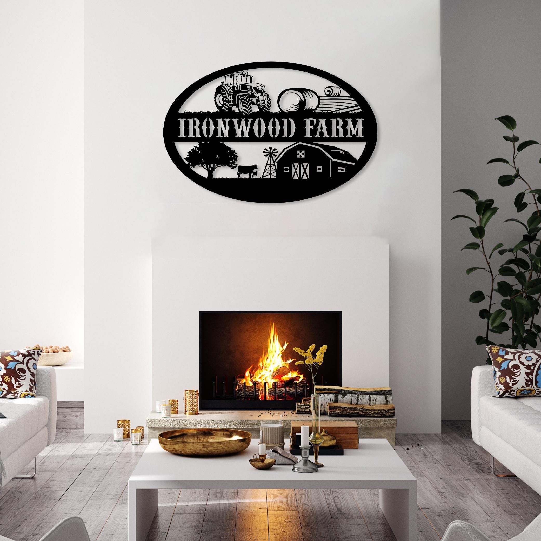 Personalized Metal Farm Sign, Large Outdoor Farm Sign, Farmville Gate ...