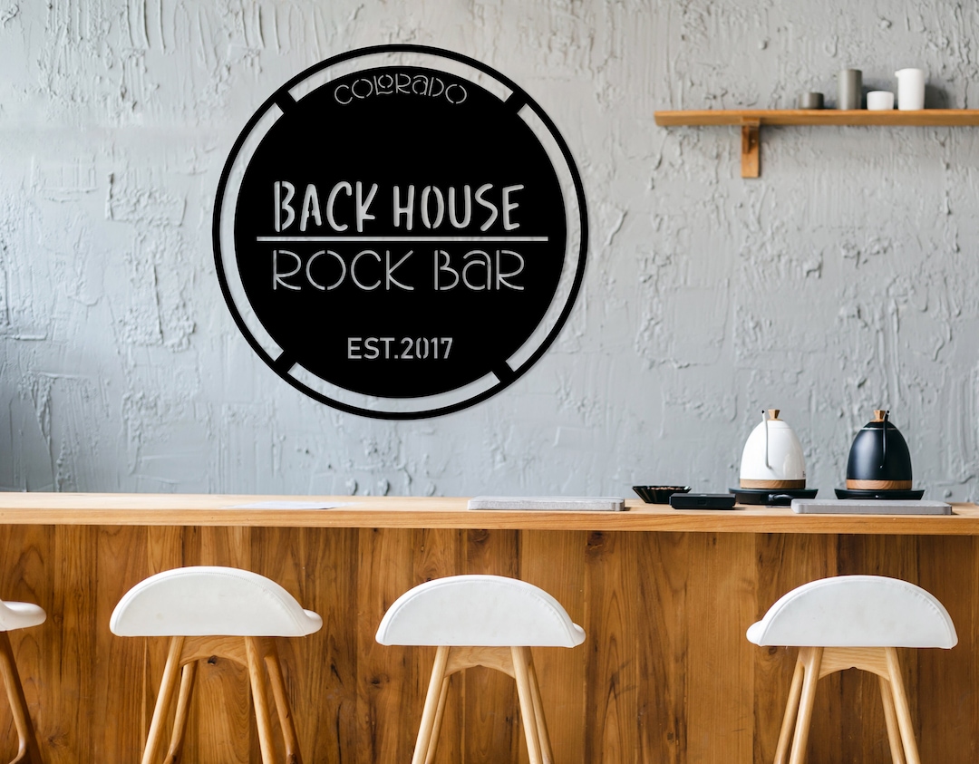 Custom Bar Metal Wall Signs, Personalized Metal Sign for Bars, Sign for ...