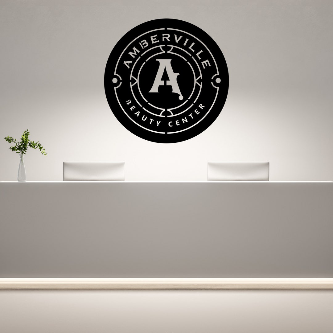 Business Metal Wall Sign, Personalized Sign, Custom Logo Sign, Your ...