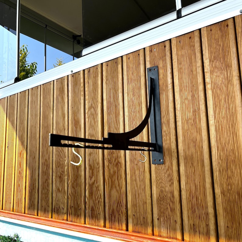 Hanging Sign Bracket for up to 24" Metal Signs. Steel Outdoor Hanging ...