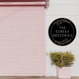 Custom Metal Business Logo Sign, Personalized Shop Logo Sign, 3D Laser ...