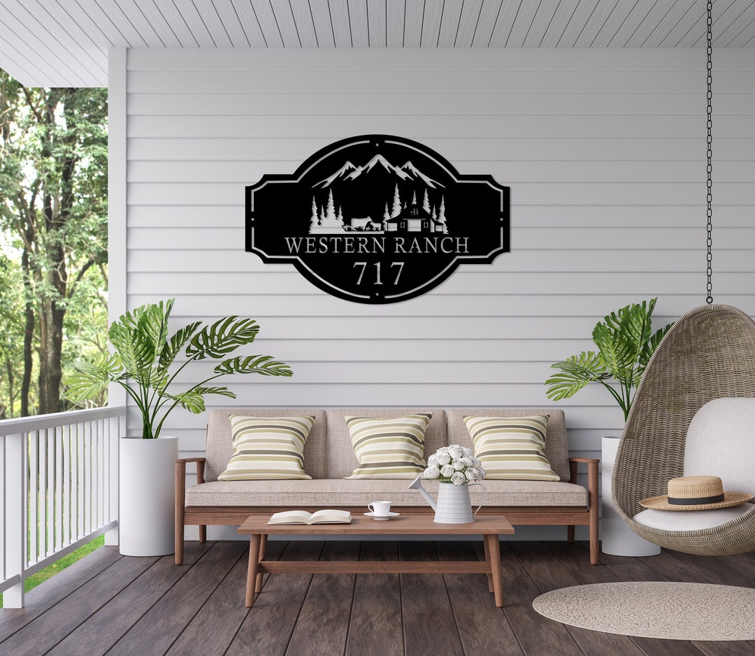 Custom Farm Metal Sign, Personalized Farmhouse Decor, Customized ...