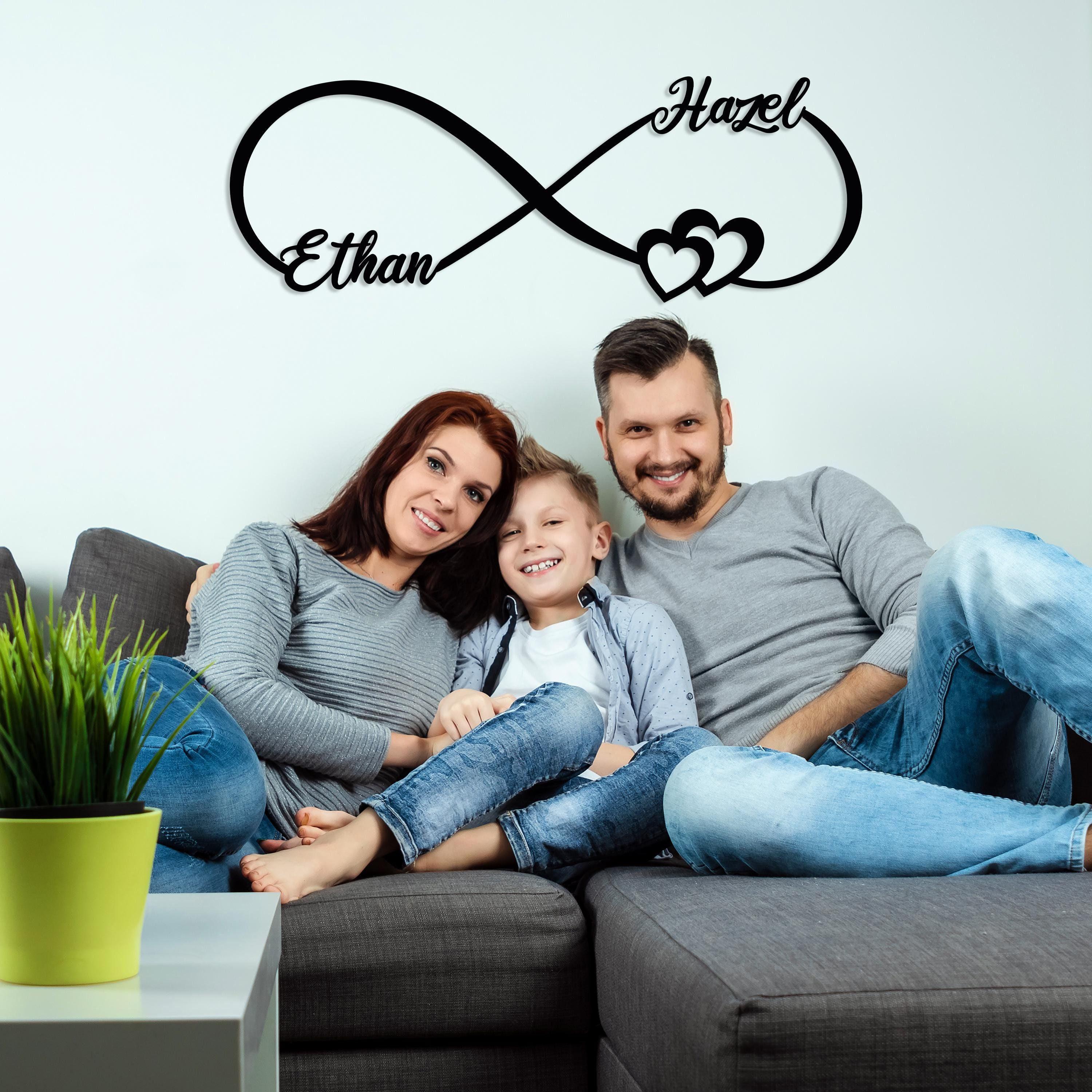 Custom Infinity Love Couple Name Sign, Valentine Day Couple Gift, Love ...