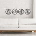 Four Elements Metal Wall Art Set of 4, Four Elements Symbol, Fire Water ...