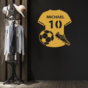 Custom Football Player Metal Sign, Personalized Football Player Name ...