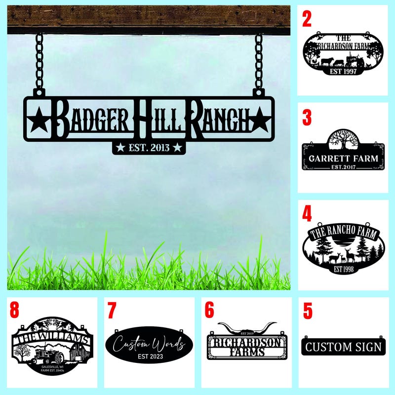 Metal Custom Ranch Signs - Etsy UK