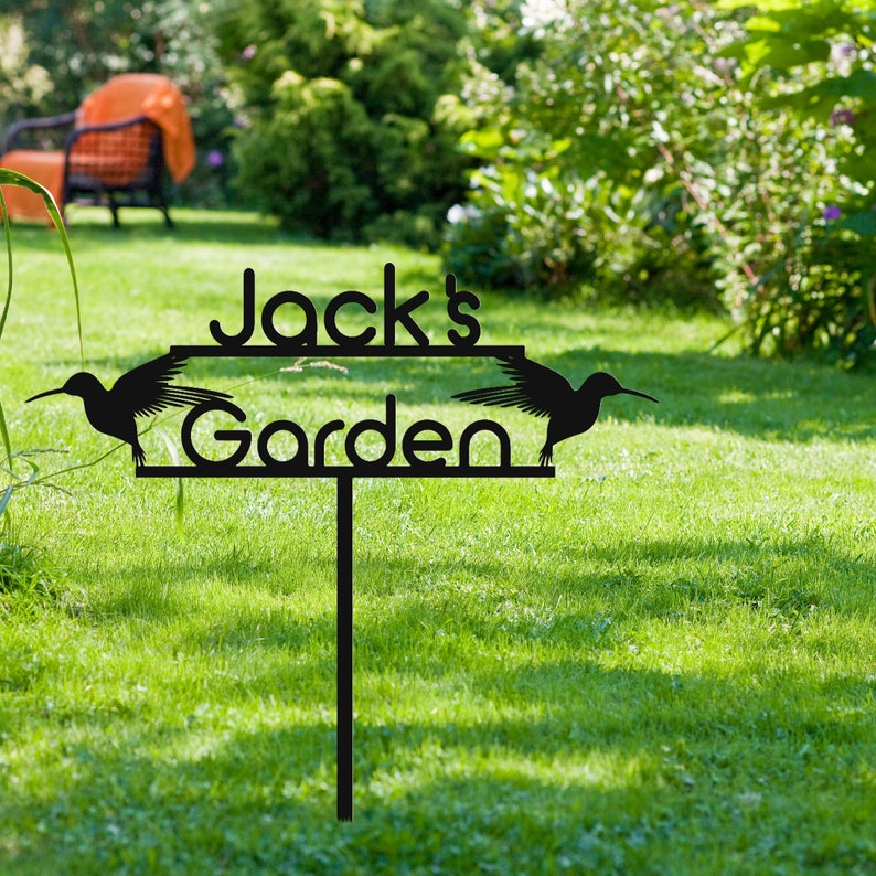 Custom Metal Garden Stakes Personalized Birds Stakes Garden - Etsy