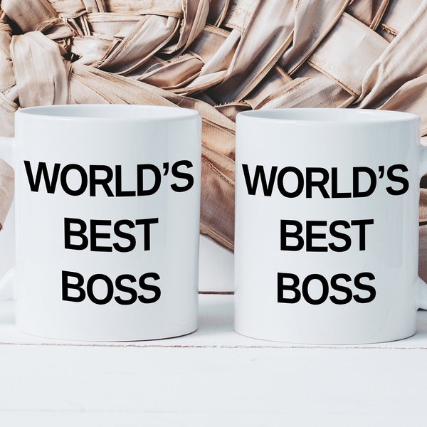 The office world's best boss mug - Etsy France