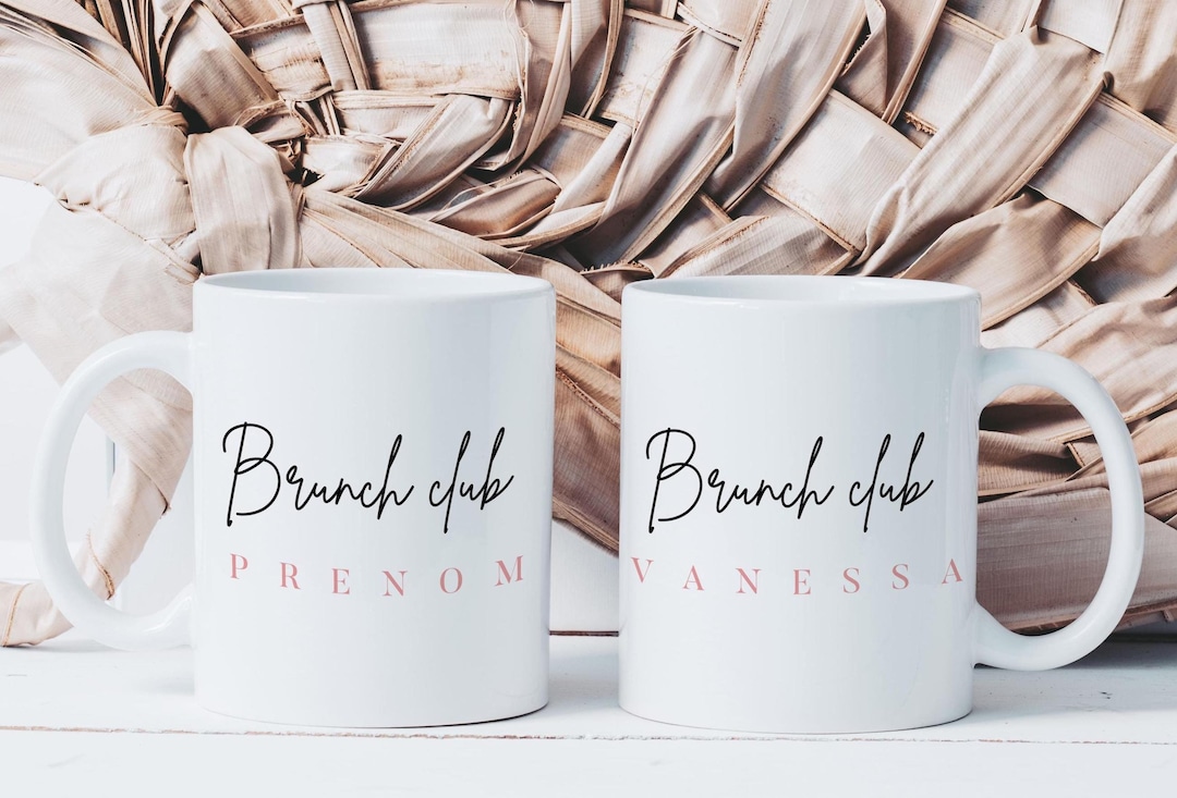 Brunch Club Mug With Customizable First Name Ceramic Mug Gift Idea ...