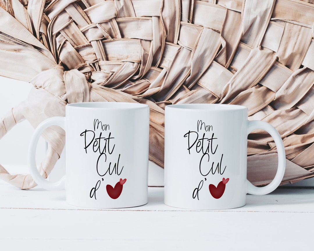 Mug P'tit Cul D'amour Tasse en Céramique Personnalisée Idée Cadeau ...