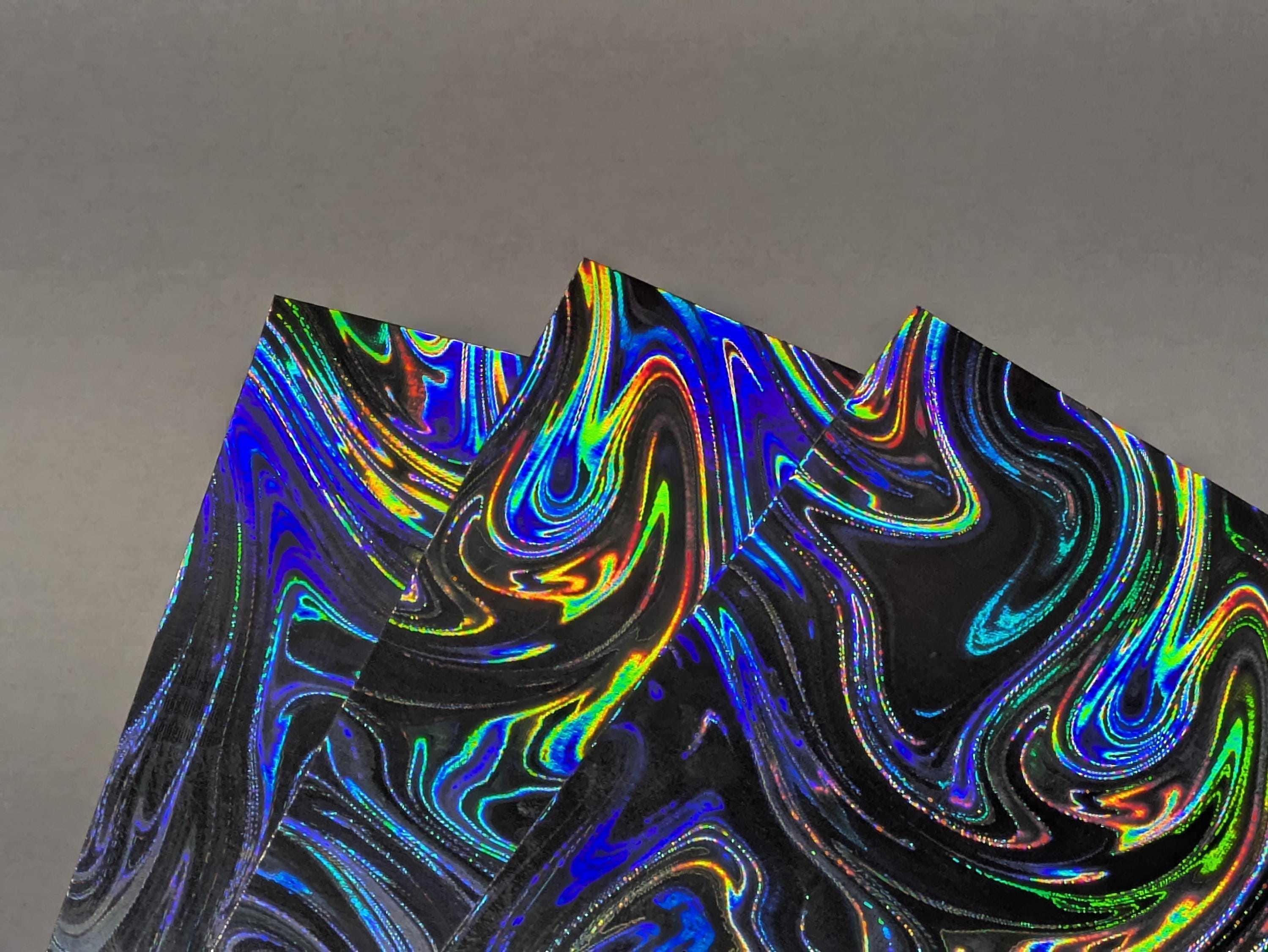 Halo Foil Holographic Oil Slick Paper: 10x13" Craft Cardstock - Etsy