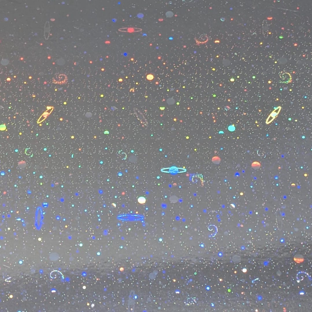 Cosmos Foil Holographic Paper: Galaxy Planets Cardstock (10x13") - Etsy