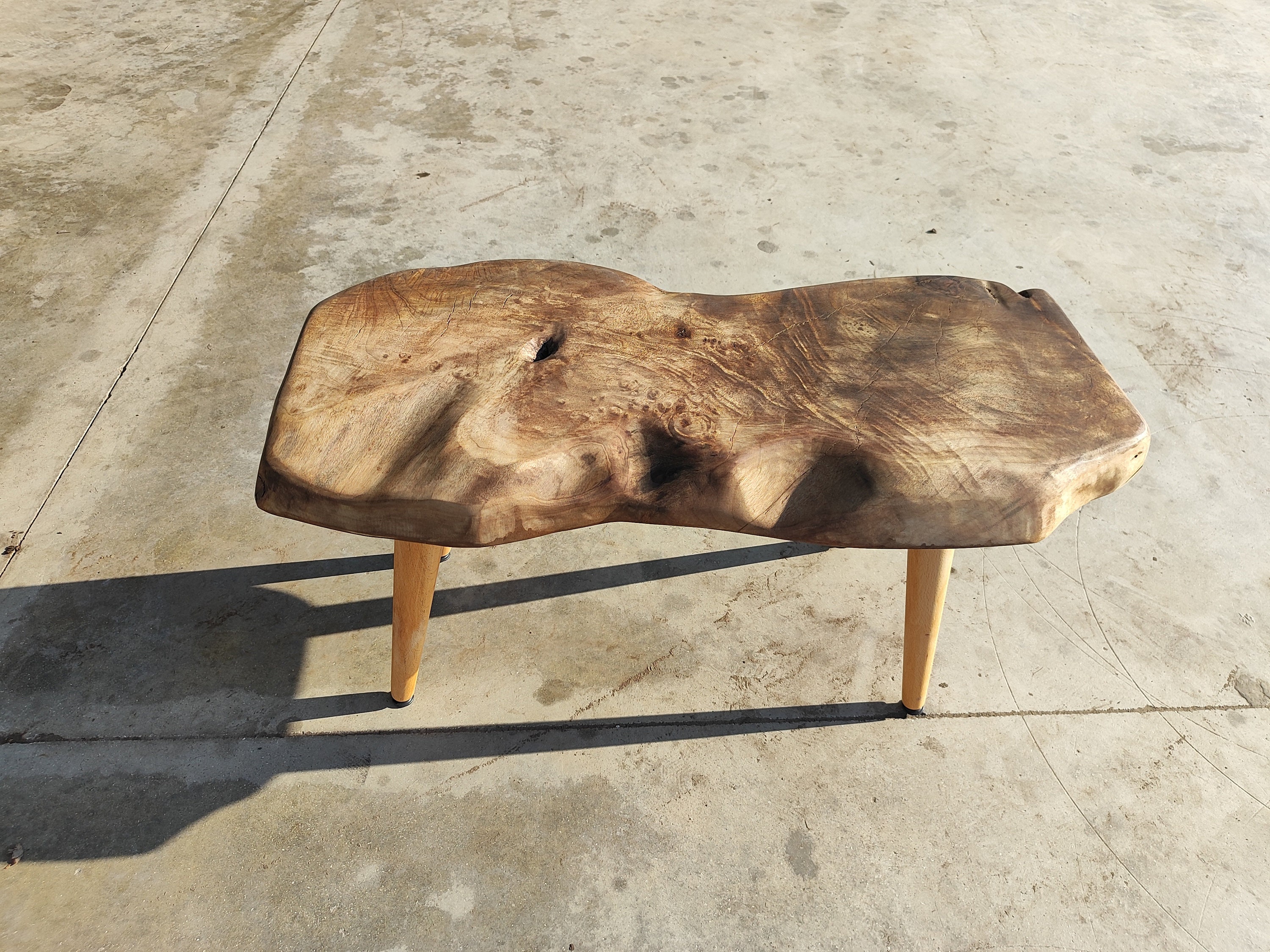 Rustic Handmade Wood Coffee Table Unique Walnut WG-1045 - Etsy