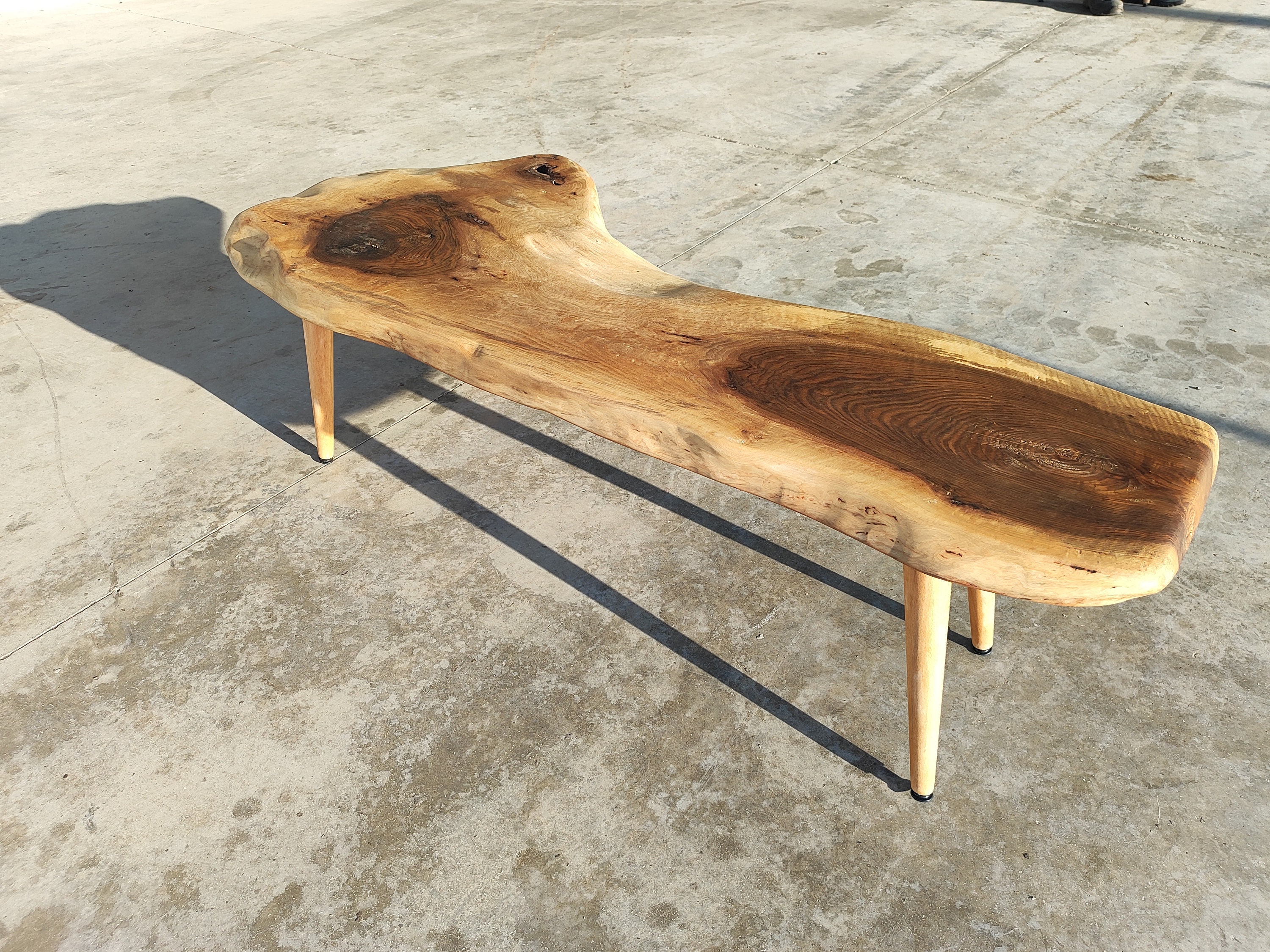 Rustic Handmade Wood Coffee Table Unique Walnut WG-1055 - Etsy