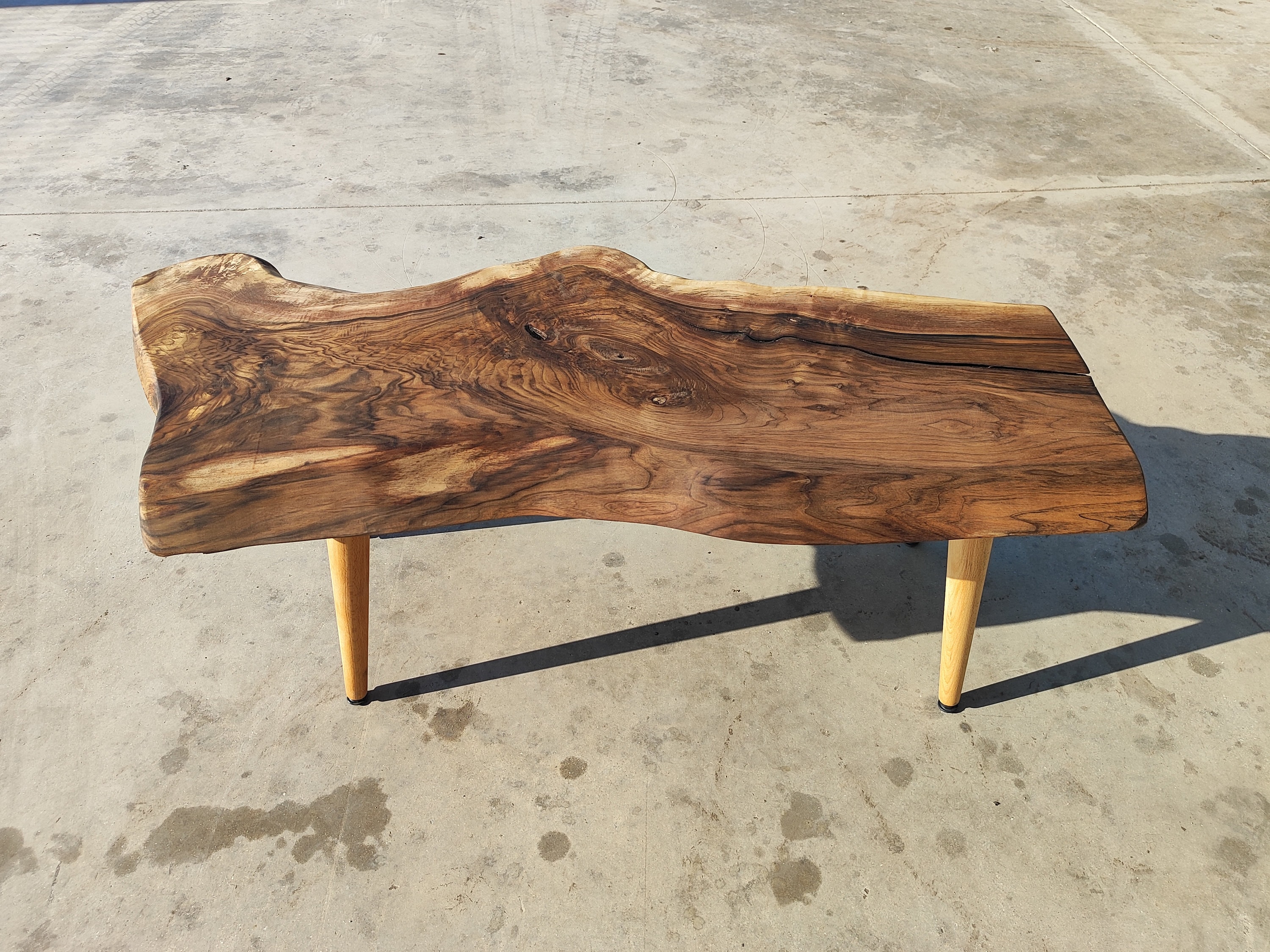 Rustic Handmade Wood Coffee Table Unique Walnut WG-1041 - Etsy