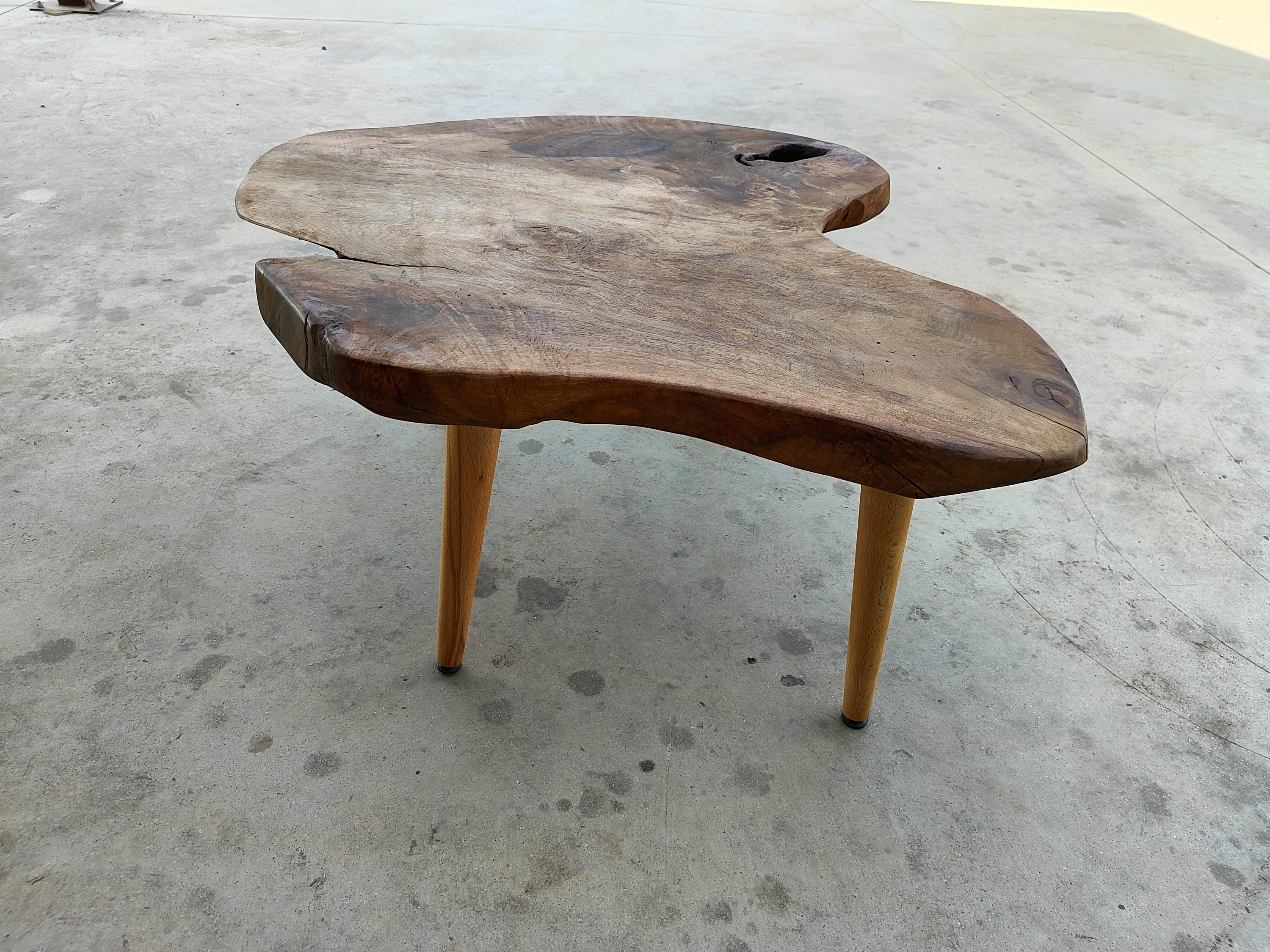 Rustic Handmade Wood Coffee Table Unique Walnut WG-1096 - Etsy