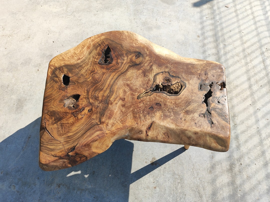 Rustic Handmade Wood Coffee Table Unique Walnut WG-1019 - Etsy