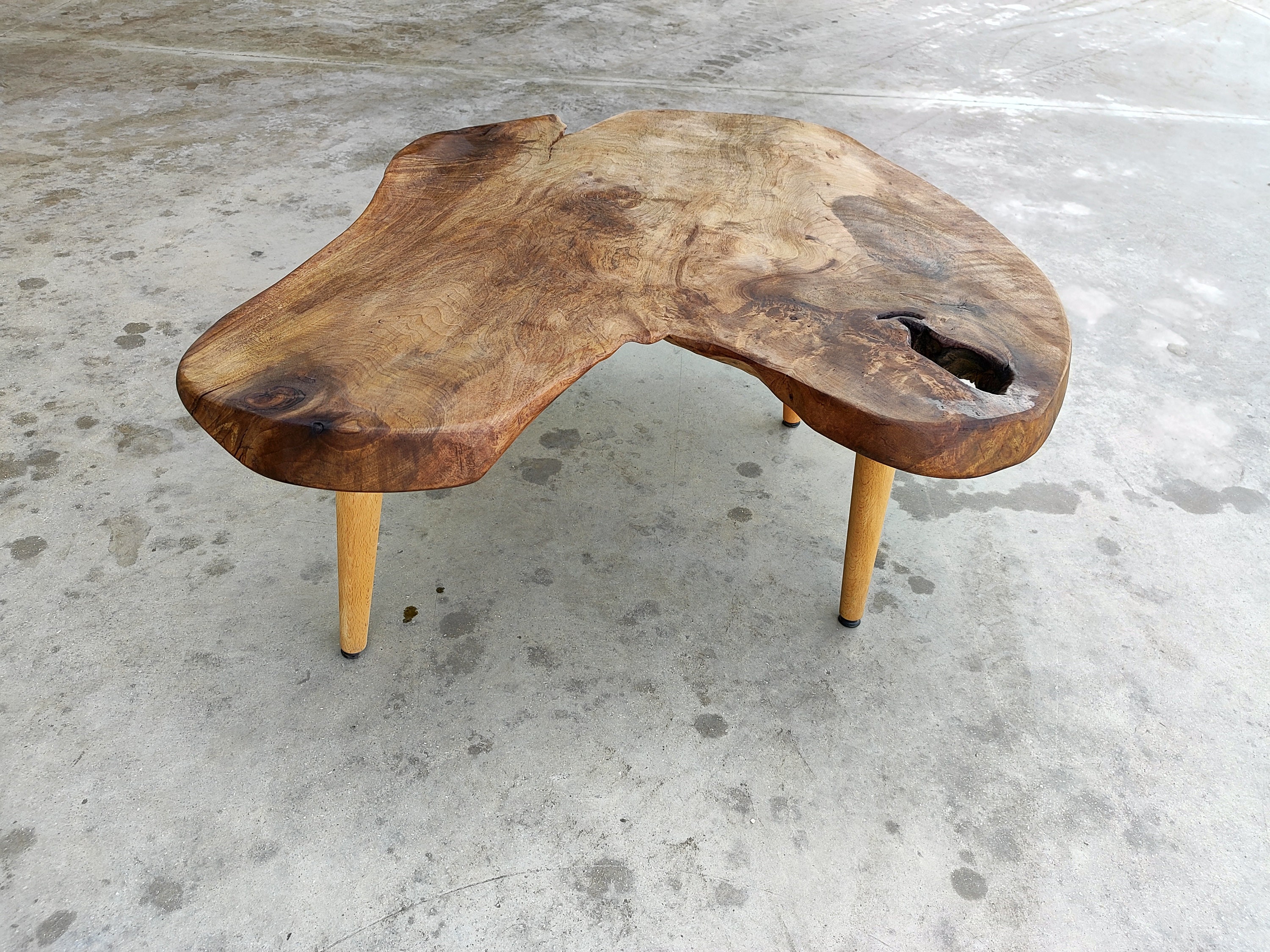 Rustic Handmade Wood Coffee Table Unique Walnut WG-1096 - Etsy